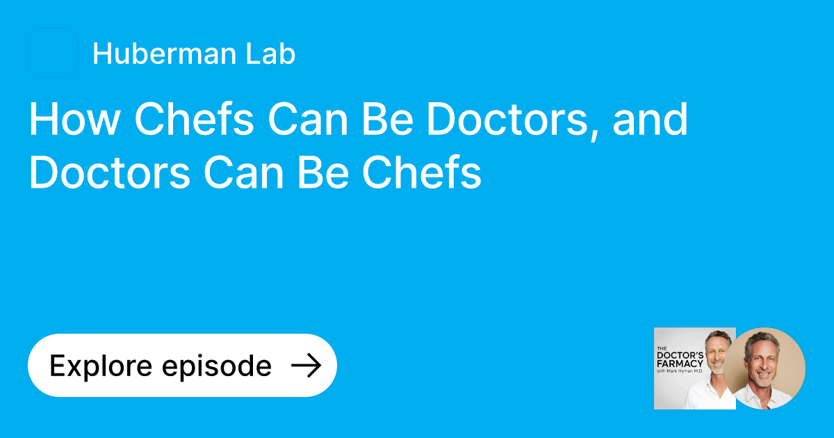 Episode: How Chefs Can Be Doctors, and Doctors Can Be Chefs | Ask ...