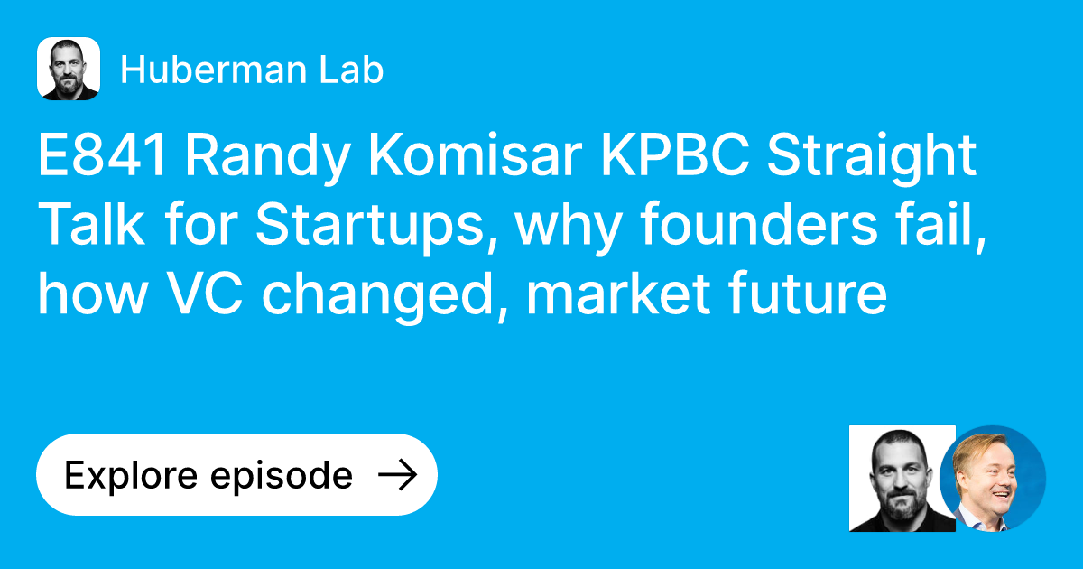 Episode: E841 Randy Komisar KPBC Straight Talk for Startups, why ...