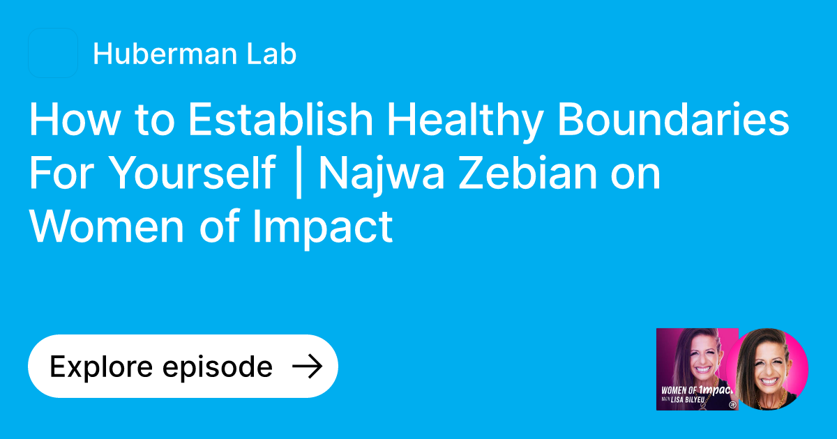Episode: How to Establish Healthy Boundaries For Yourself | Najwa ...