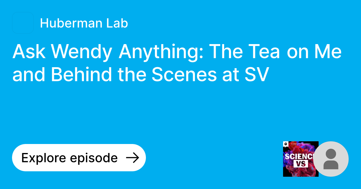 Episode: Ask Wendy Anything: The Tea on Me and Behind the Scenes at SV ...