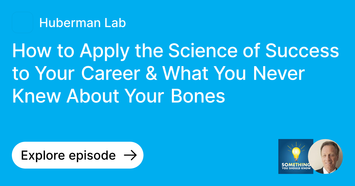 How to Apply the Science of Success to Your Career & What You Never ...