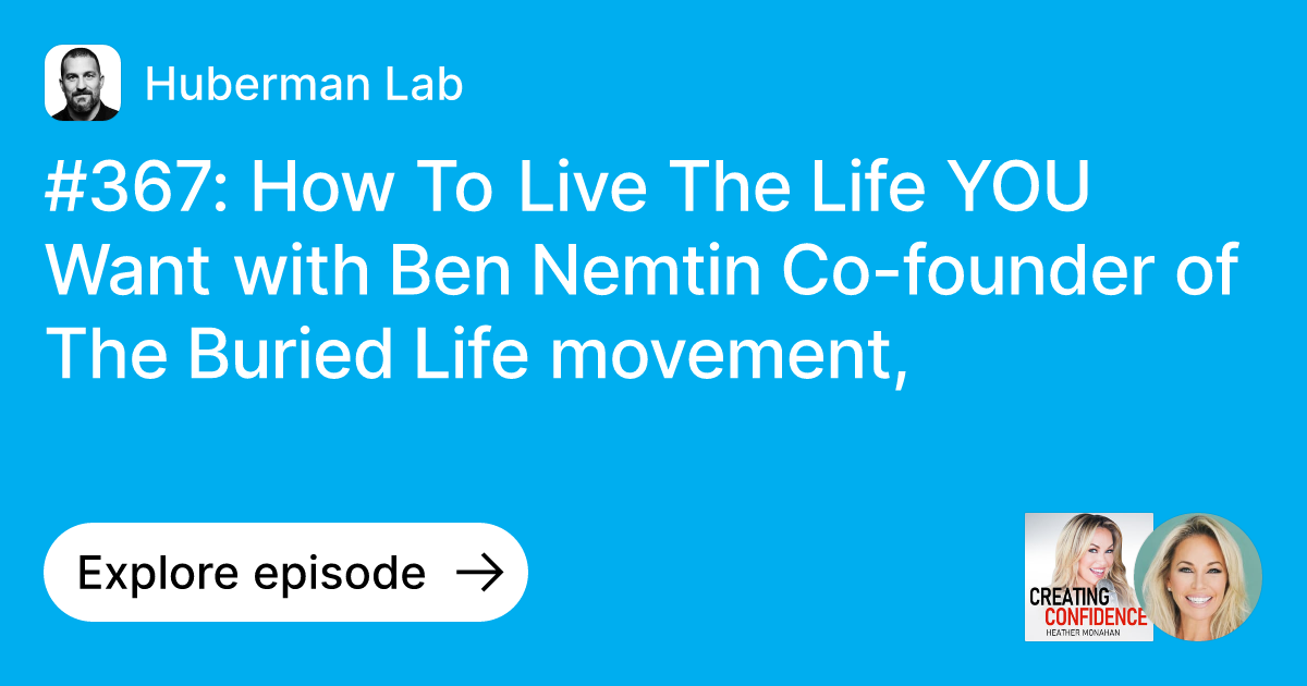 Episode: #367: How To Live The Life YOU Want with Ben Nemtin Co-founder ...
