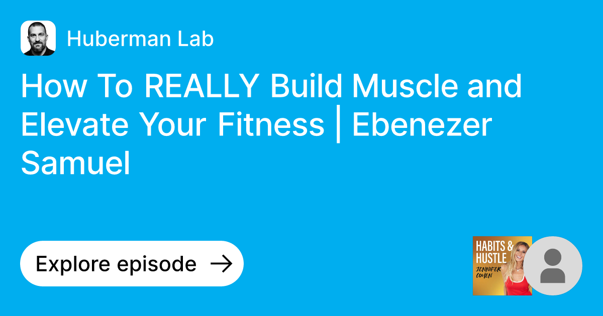 Episode: How To REALLY Build Muscle and Elevate Your Fitness | Ebenezer ...