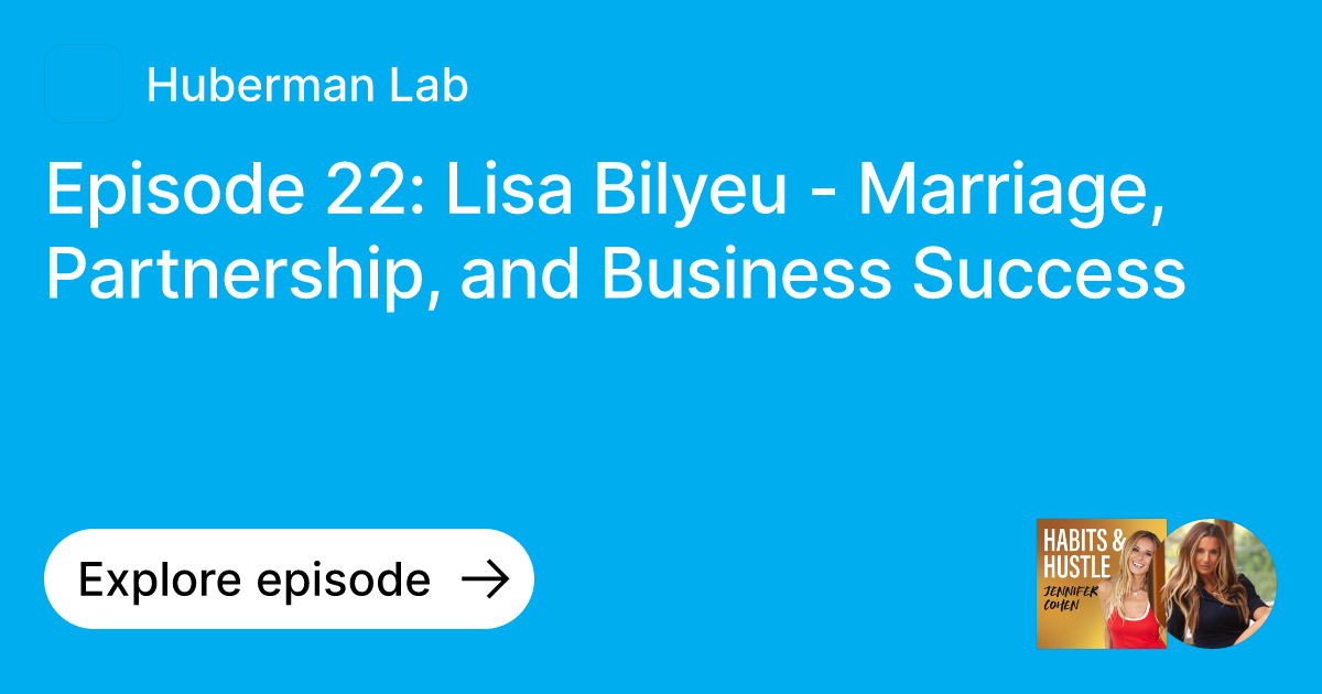 Episode: Episode 22: Lisa Bilyeu - Marriage, Partnership, and Business ...