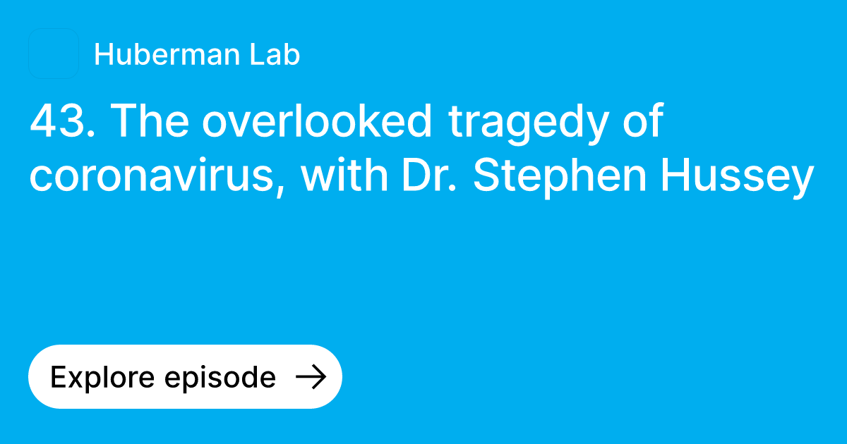 Episode: 43. The overlooked tragedy of coronavirus, with Dr. Stephen ...