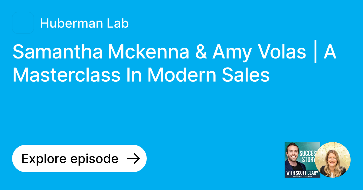 Episode: Samantha Mckenna & Amy Volas | A Masterclass In Modern Sales ...