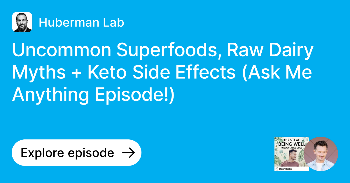 Episode: Uncommon Superfoods, Raw Dairy Myths + Keto Side Effects (Ask ...