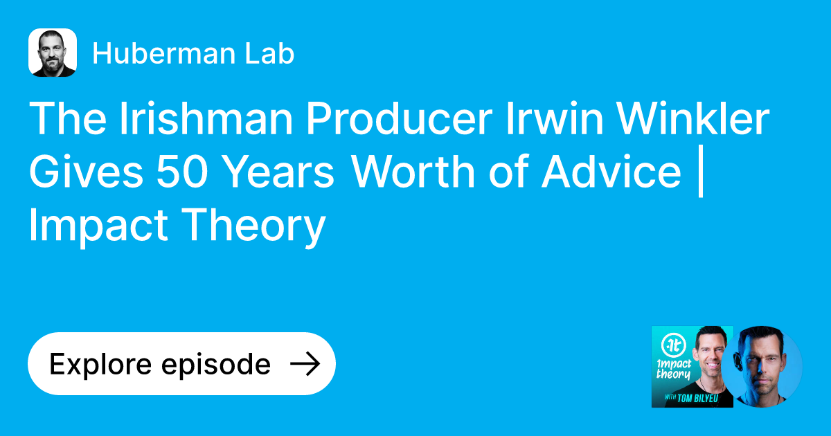 Episode: The Irishman Producer Irwin Winkler Gives 50 Years Worth of ...