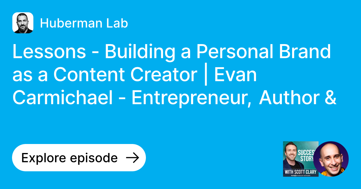 Episode: Lessons - Building a Personal Brand as a Content Creator ...