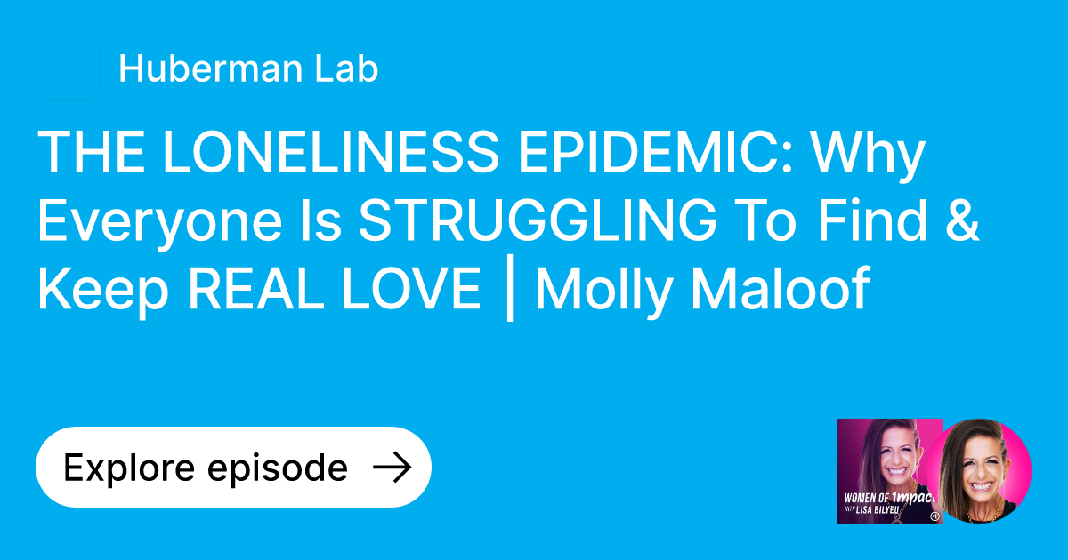 Episode: THE LONELINESS EPIDEMIC: Why Everyone Is STRUGGLING To Find ...