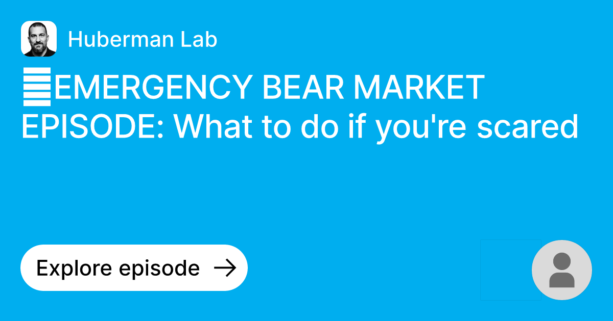 Episode: 🚨EMERGENCY BEAR MARKET EPISODE: What to do if you're scared ...