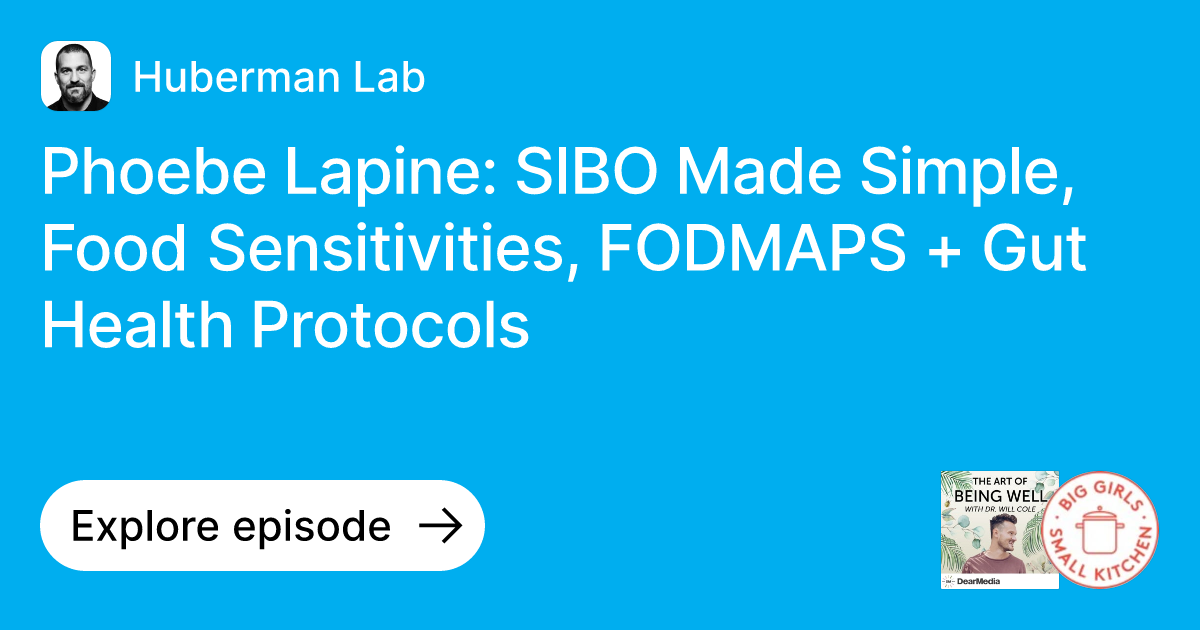 Episode: Phoebe Lapine: SIBO Made Simple, Food Sensitivities, FODMAPS + Gut Health Protocols ...