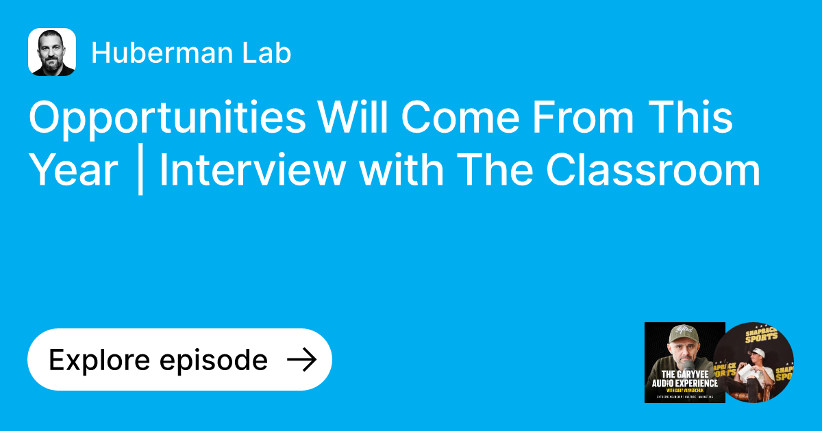 Episode: Opportunities Will Come From This Year | Interview with The ...