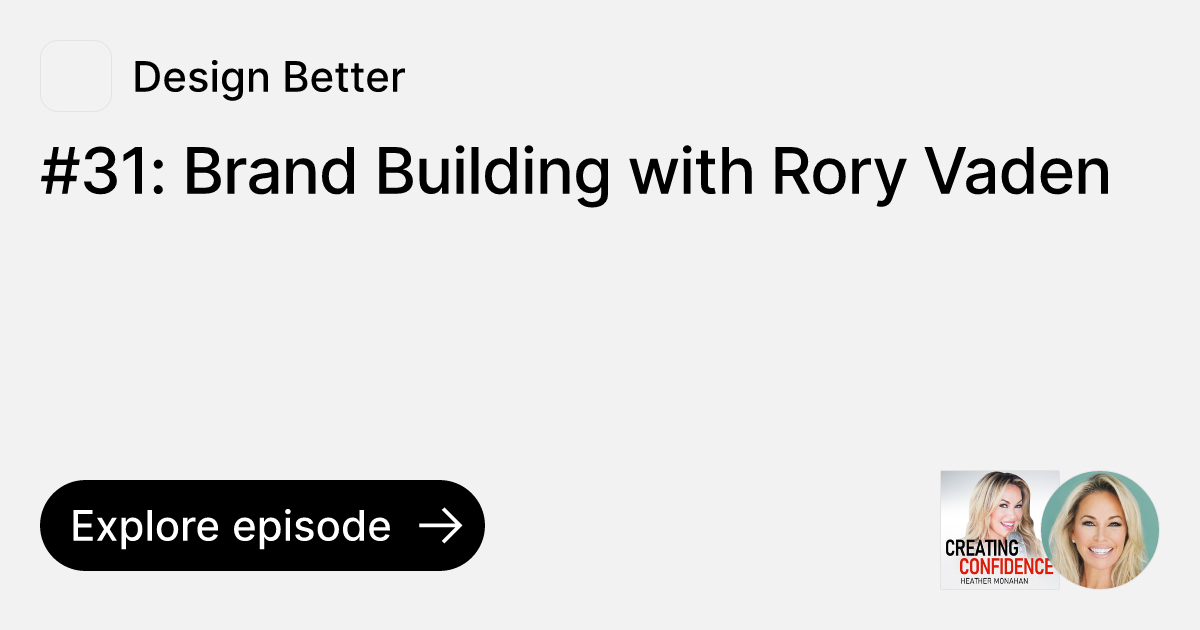 Episode: #31: Brand Building with Rory Vaden | Ask Design Better