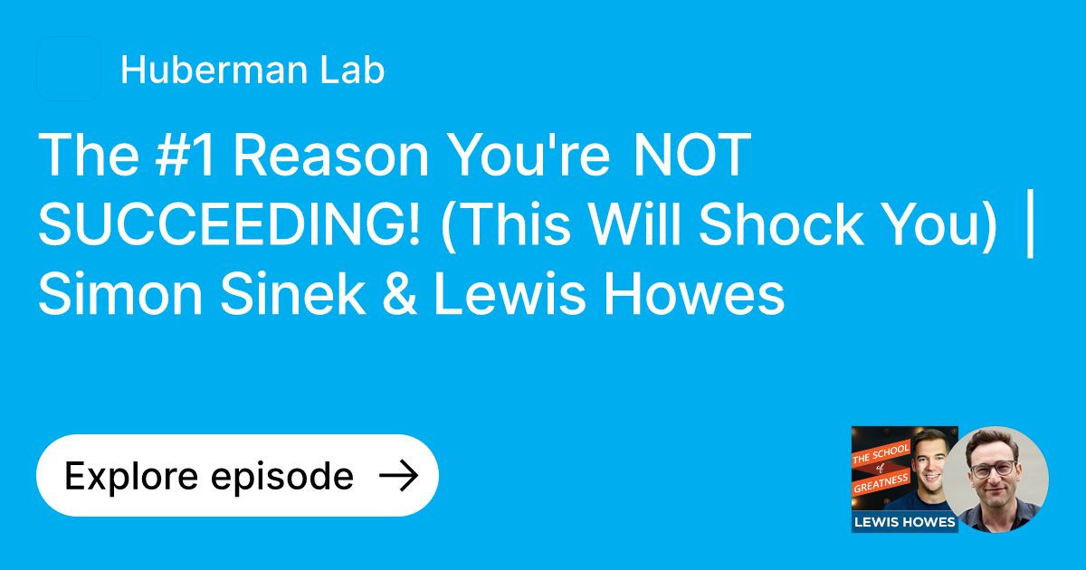 Episode: The #1 Reason You're NOT SUCCEEDING! (This Will Shock You ...