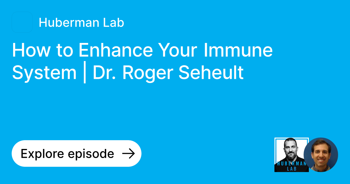 Episode: How to Enhance Your Immune System | Dr. Roger Seheult | Ask ...