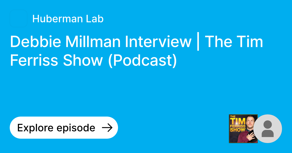 Debbie Millman Interview | The Tim Ferriss Show (Podcast)