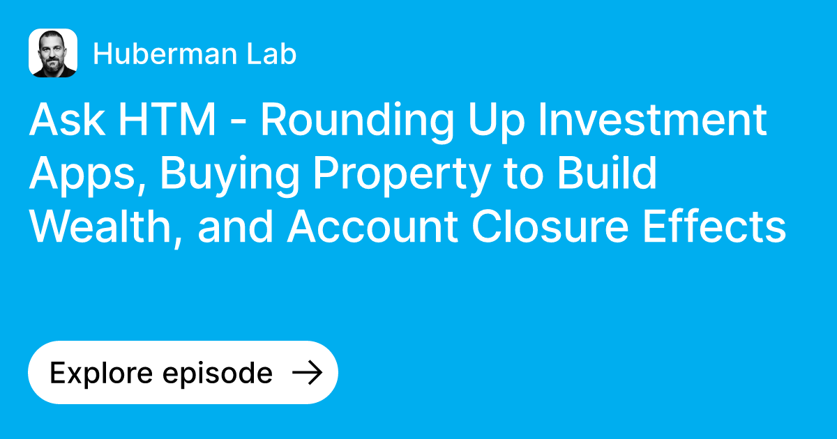 Episode: Ask HTM - Rounding Up Investment Apps, Buying Property to ...