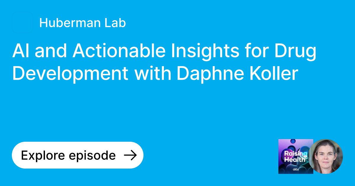 Episode: AI and Actionable Insights for Drug Development with Daphne ...