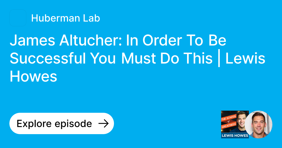 Episode: James Altucher: In Order To Be Successful You Must Do This ...