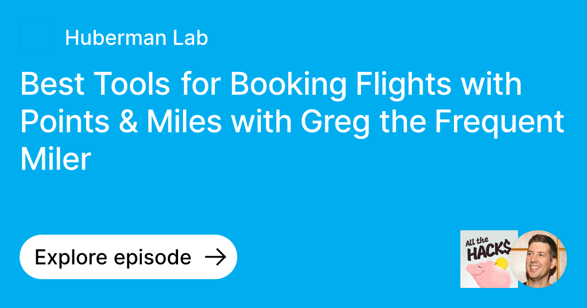 Episode: Best Tools for Booking Flights with Points & Miles with Greg ...