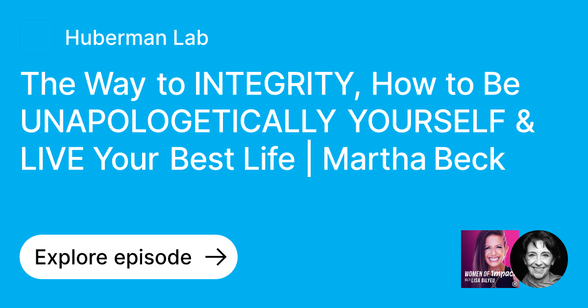 Episode: The Way to INTEGRITY, How to Be UNAPOLOGETICALLY YOURSELF ...