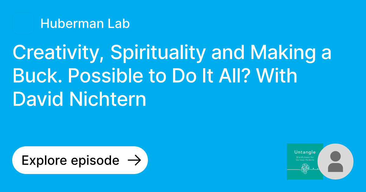 Episode: Creativity, Spirituality and Making a Buck. Possible to Do It ...
