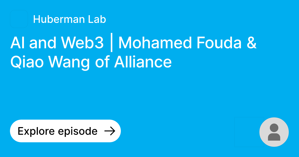 Episode: AI and Web3 | Mohamed Fouda & Qiao Wang of Alliance | Ask ...