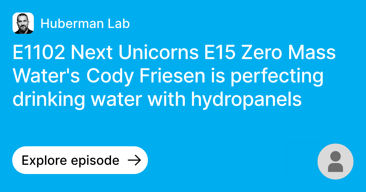 E1102 Next Unicorns E15 Zero Mass Water's Cody Friesen is perfecting ...