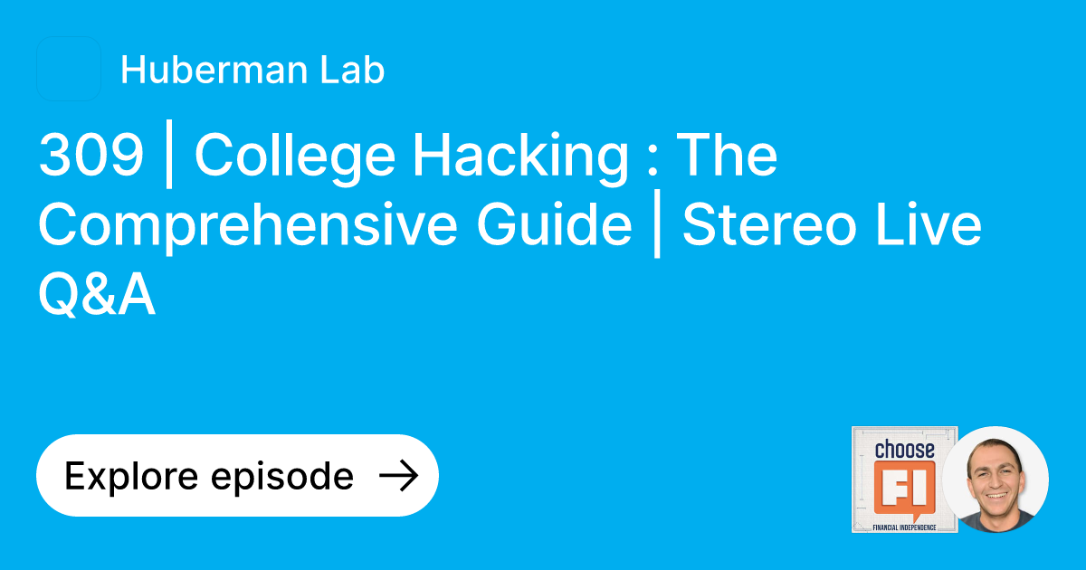 Episode: 309 | College Hacking : The Comprehensive Guide | Stereo Live ...