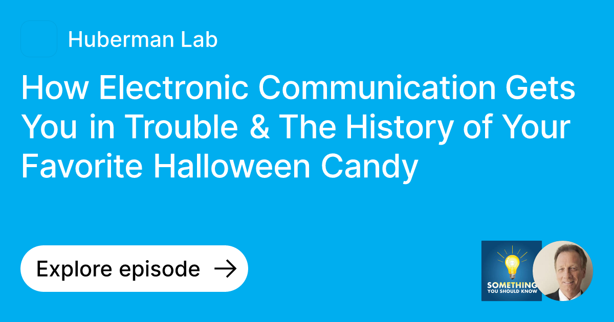 Episode: How Electronic Communication Gets You in Trouble & The History ...