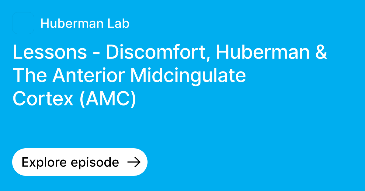 Episode: Lessons - Discomfort, Huberman & The Anterior Midcingulate ...