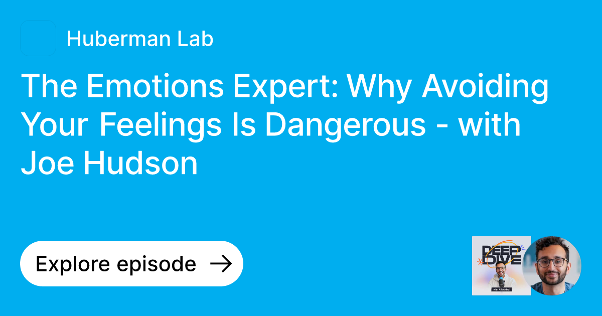 Episode: The Emotions Expert: Why Avoiding Your Feelings Is Dangerous ...