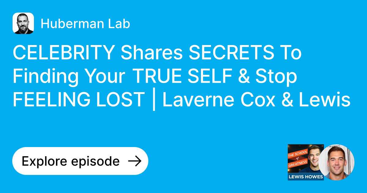 Episode: CELEBRITY Shares SECRETS To Finding Your TRUE SELF & Stop ...