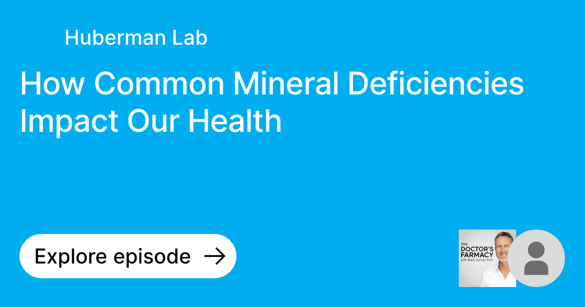Episode: How Common Mineral Deficiencies Impact Our Health | Ask ...