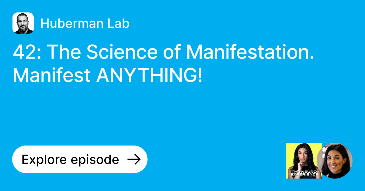 Episode: 42: The Science of Manifestation. Manifest ANYTHING! | Ask ...