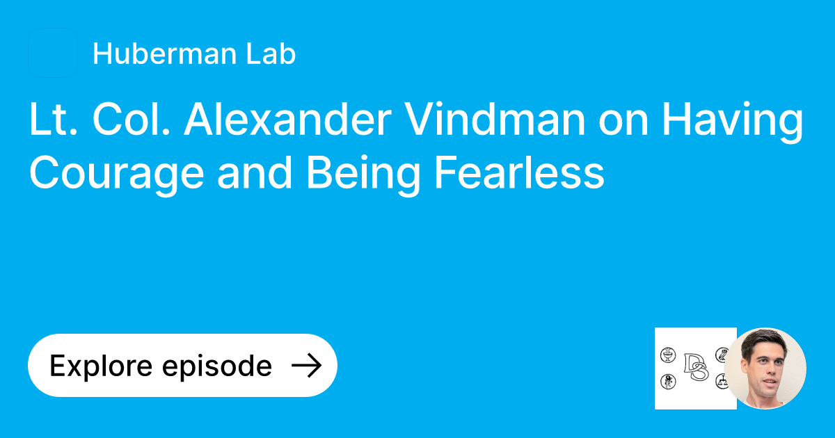 Episode: Lt. Col. Alexander Vindman on Having Courage and Being ...