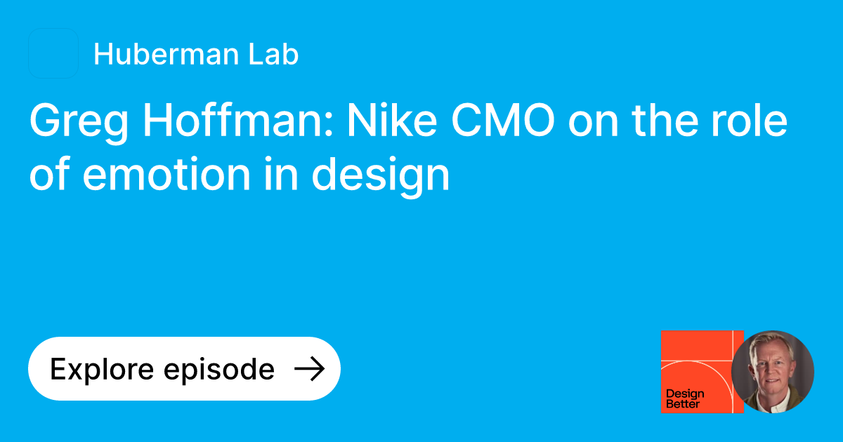 Episode: Greg Hoffman: Nike CMO on the role of emotion in design | Ask ...