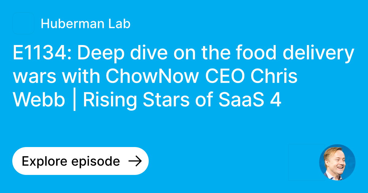 Episode: E1134: Deep dive on the food delivery wars with ChowNow CEO Chris Webb | Rising Stars ...