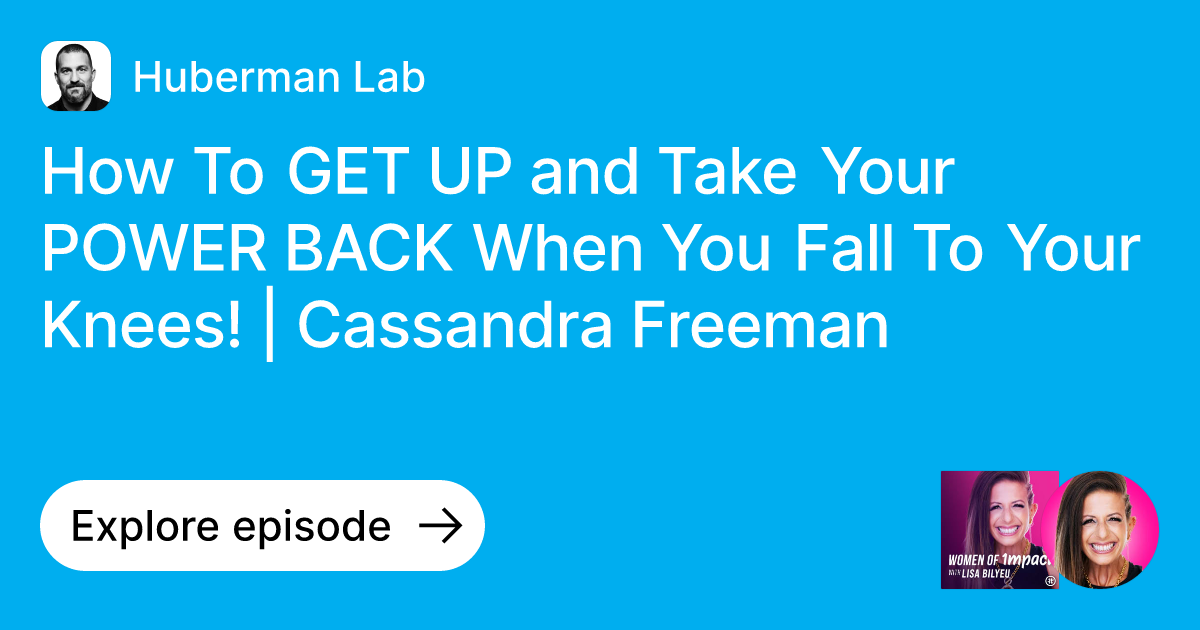 Episode: How To GET UP and Take Your POWER BACK When You Fall To Your ...