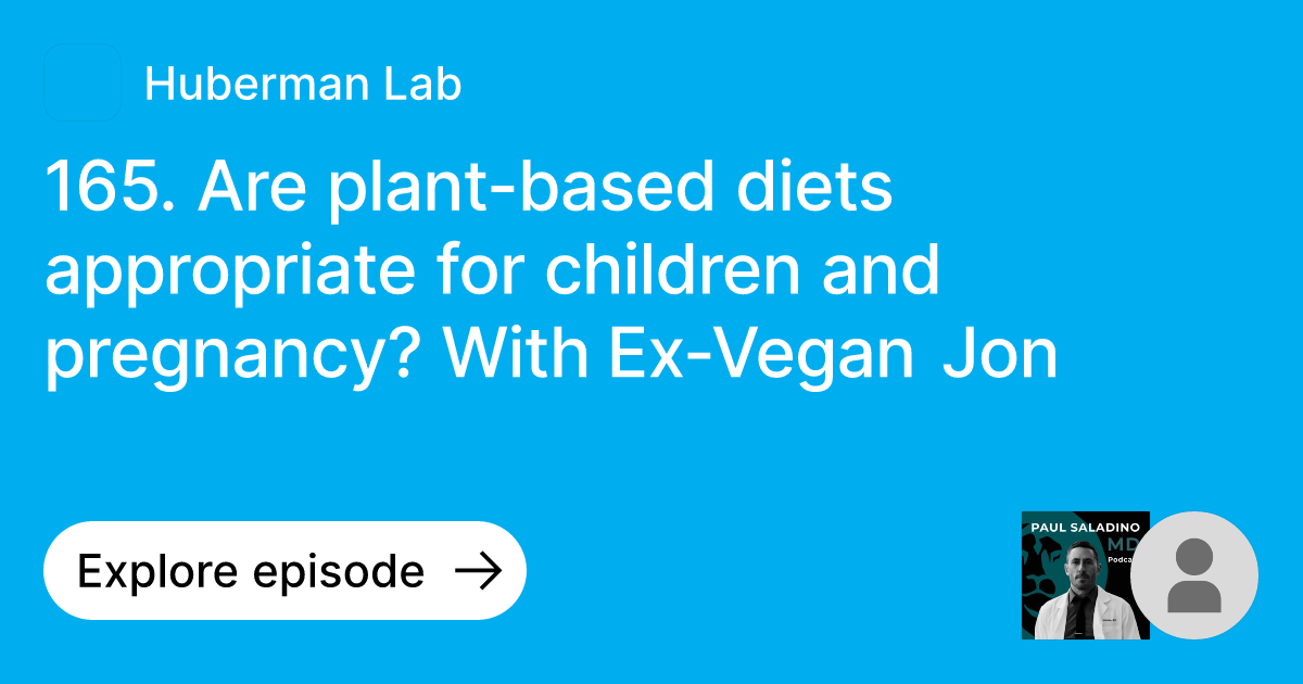 Episode: 165. Are plant-based diets appropriate for children and ...