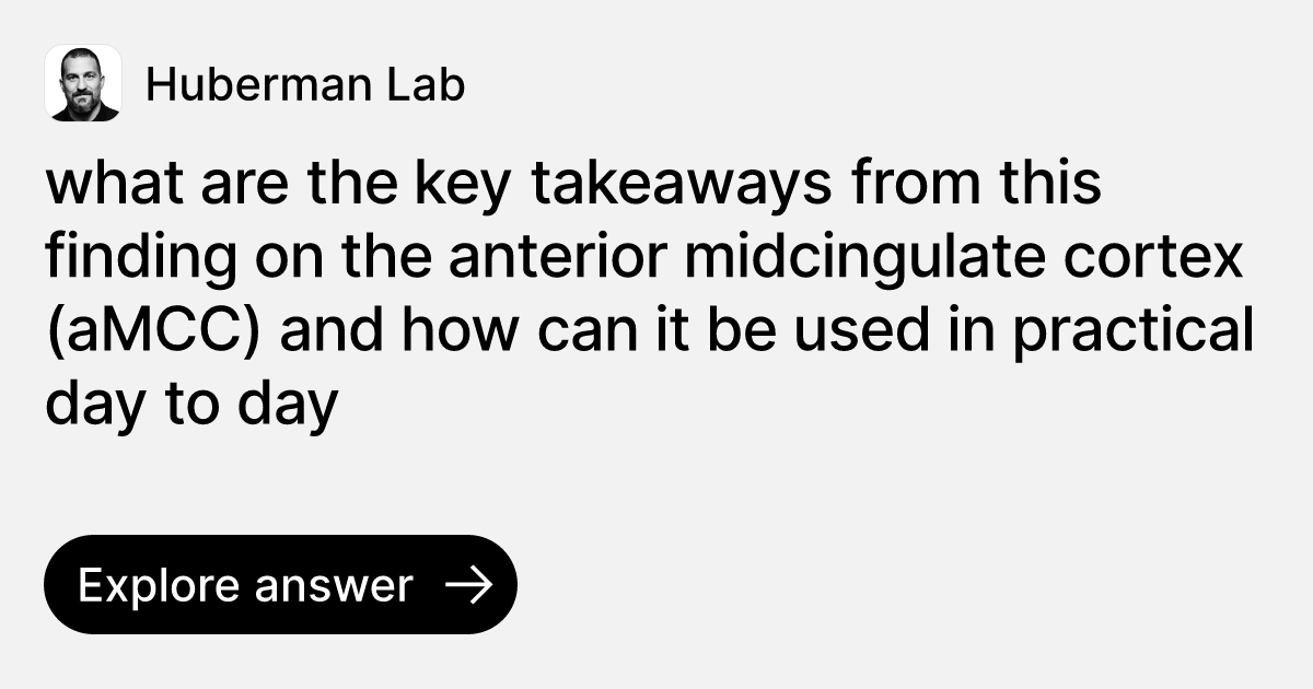 what are the key takeaways from this finding on the anterior ...