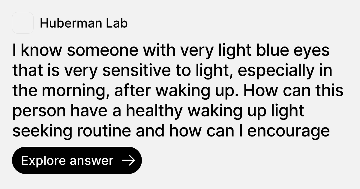 I know someone with very light blue eyes that is very sensitive to ...