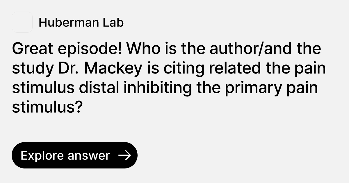 Great episode! Who is the author/and the study Dr. Mackey is citing ...